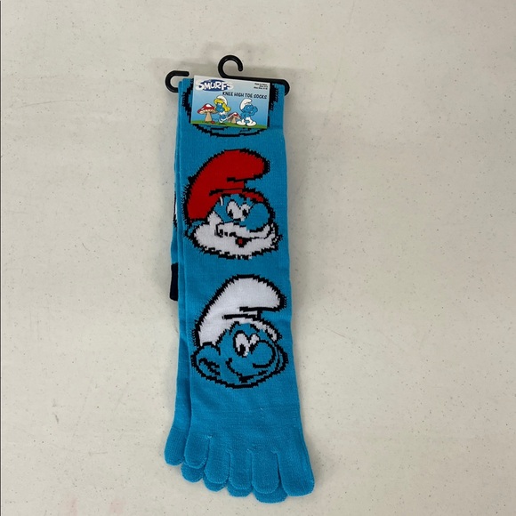 Bioworld | Other | Bioworld Smurfs Blue Toe Socks | Poshmark